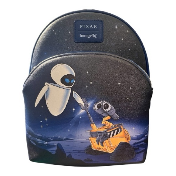 Loungefly | Bags | Loungefly Pixar Backpack With Walle And Eve In Blue ...